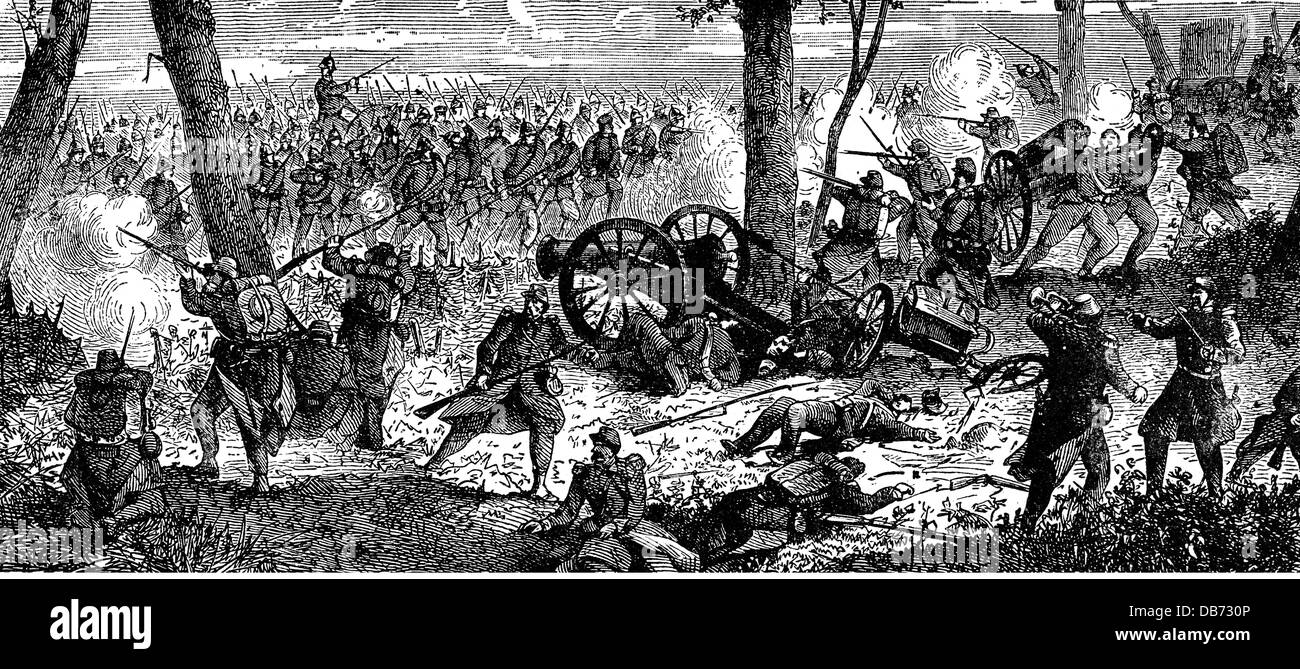 Franco-Prussian War 1870 - 1871, first Battle of Orleans 11.10.1870 ...