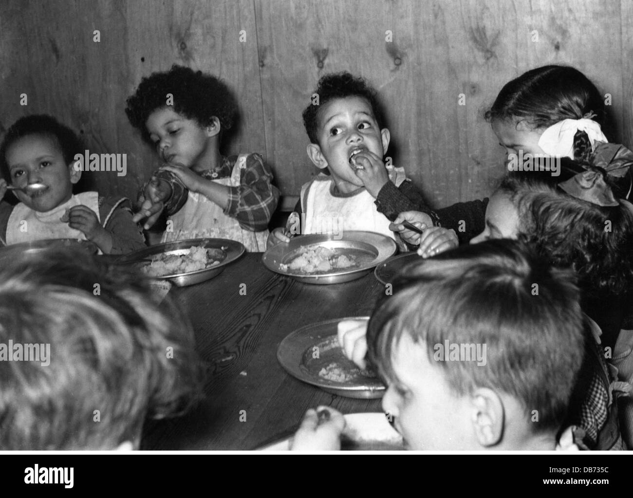 post war period, people, Germany, war children, children's home, early ...