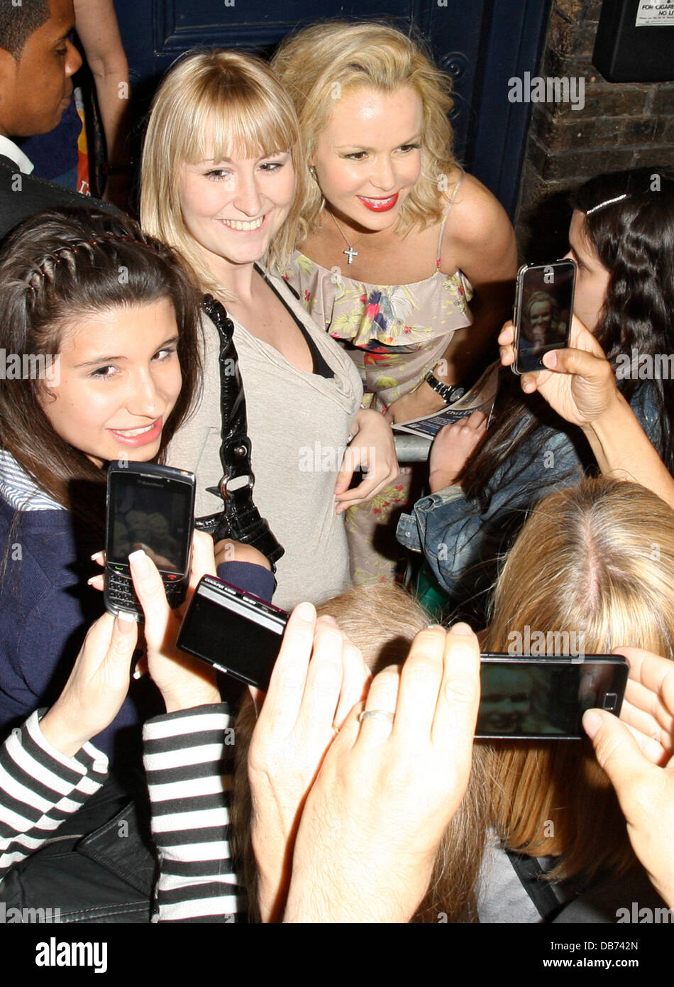 Amanda Holden leaving the Theatre Royal Drury Lane after the first ...