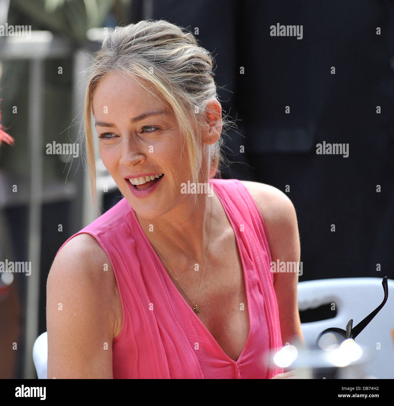 Sharon Stone Singer Jane Morgan receives a star on the Hollywood Walk ...