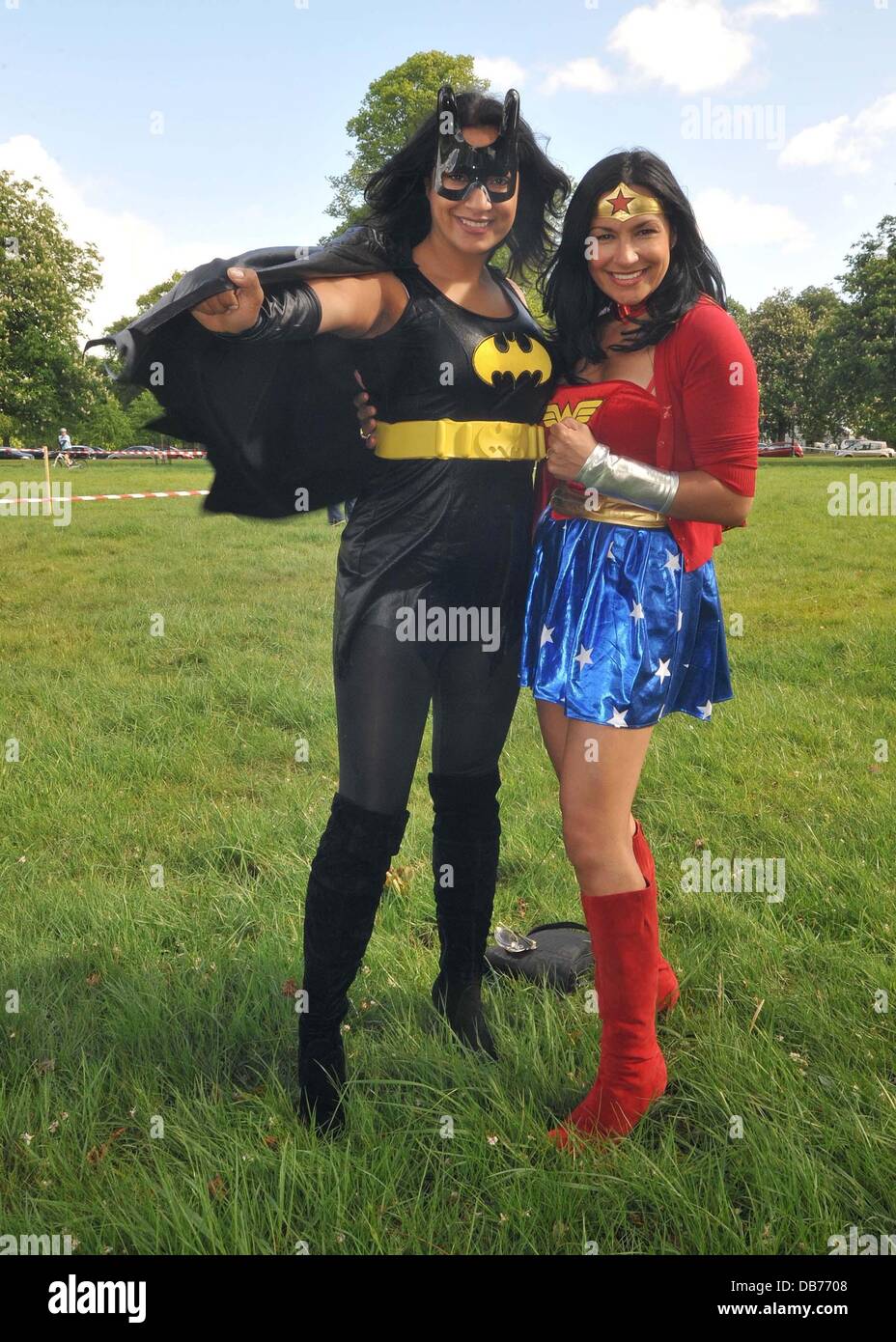 Gail Kaneswaran and Hazel Kaneswaran Superhero Fun Run 2011 at The ...