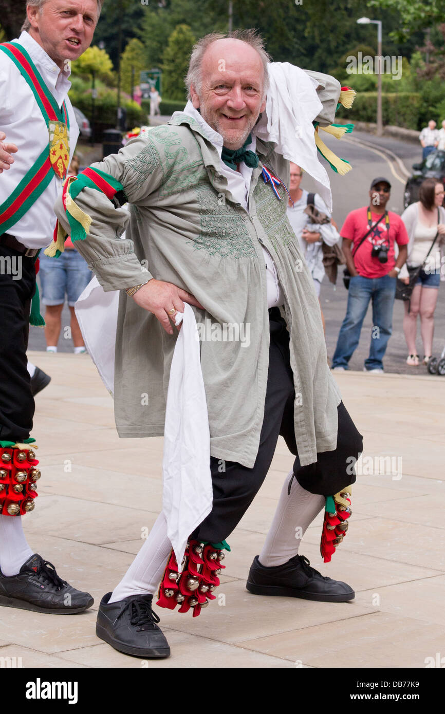 A male Morris Dancer at Buxton's Day of Dance Derbyshire, England, July ...