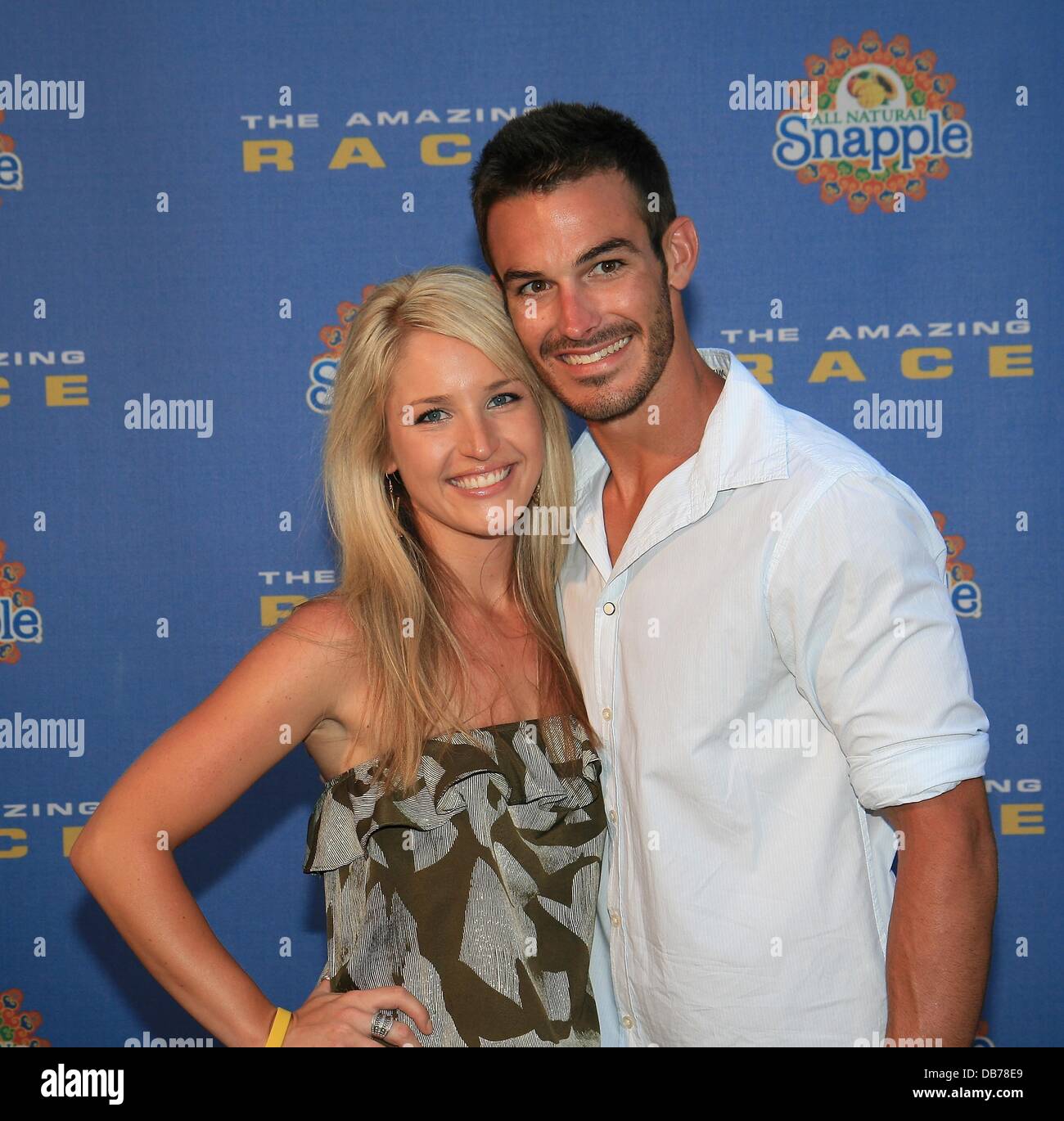 Amanda Blackledge and Kris Klicka arrive at The Amazing Race: 10 Year ...