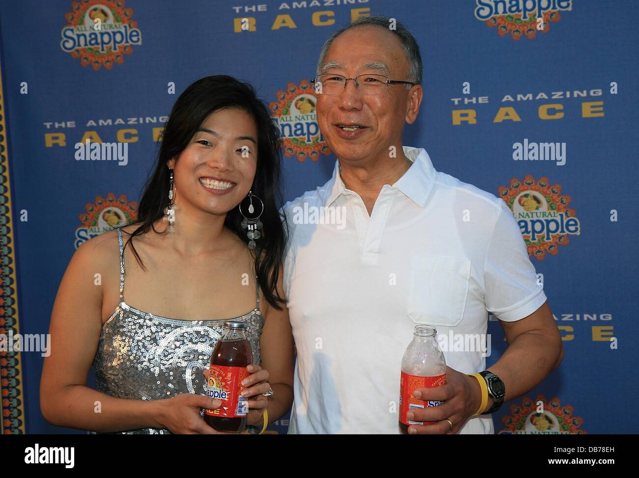 Christina Hsu and Ron Hsu arrive at The Amazing Race: 10 Year ...
