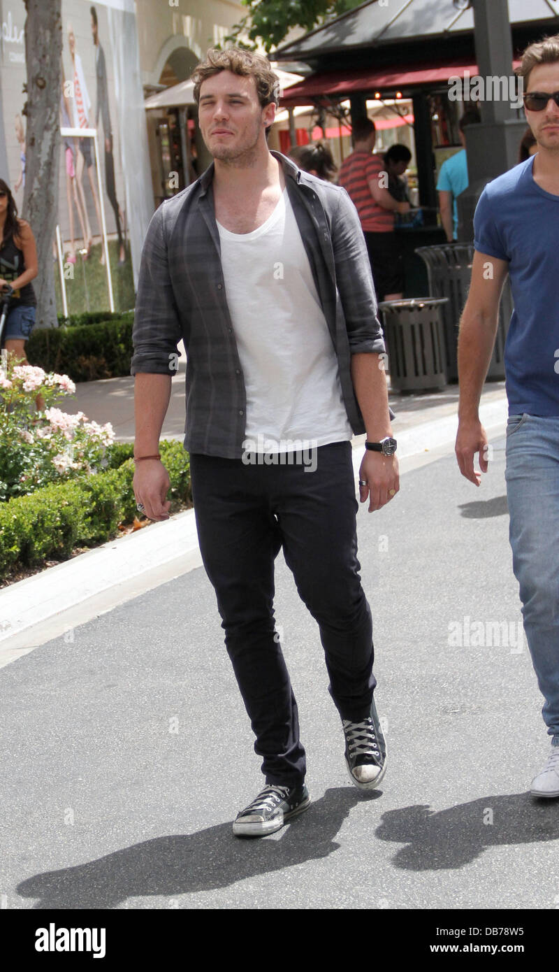 Sam Claflin was spotted shopping at The Grove in West Hollywood West ...