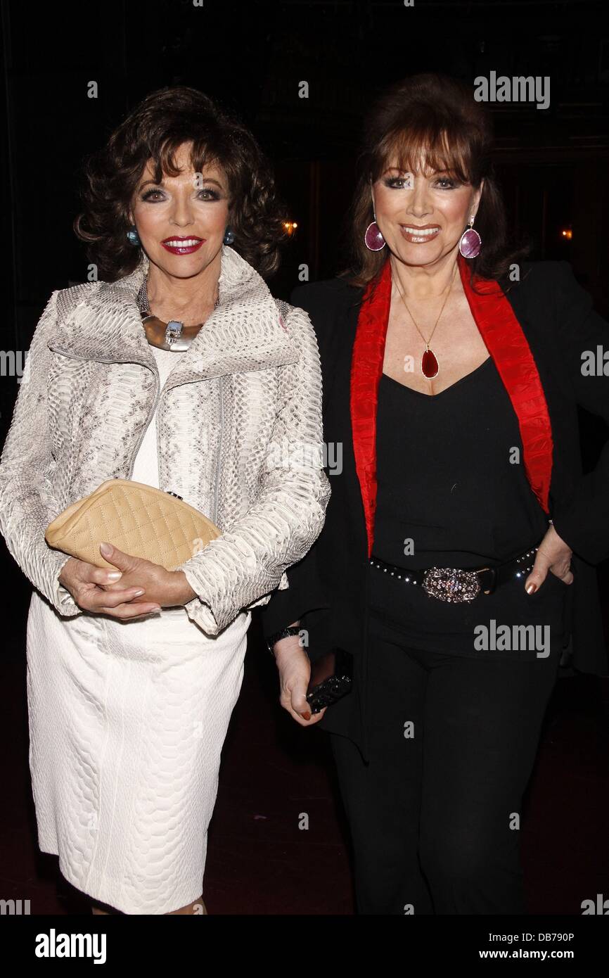 Joan Collins and Jackie Collins Real Divas meet Broadway Divas ...