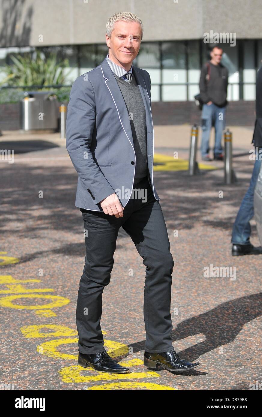 Justin Ryan outside the ITV studios London, England - 10.05.11 Stock ...