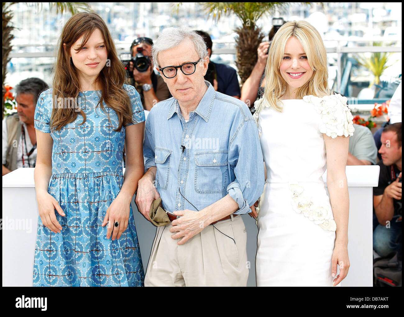 Lea Seydoux, Woody Allen and Rachel McAdams 2011 Cannes International ...