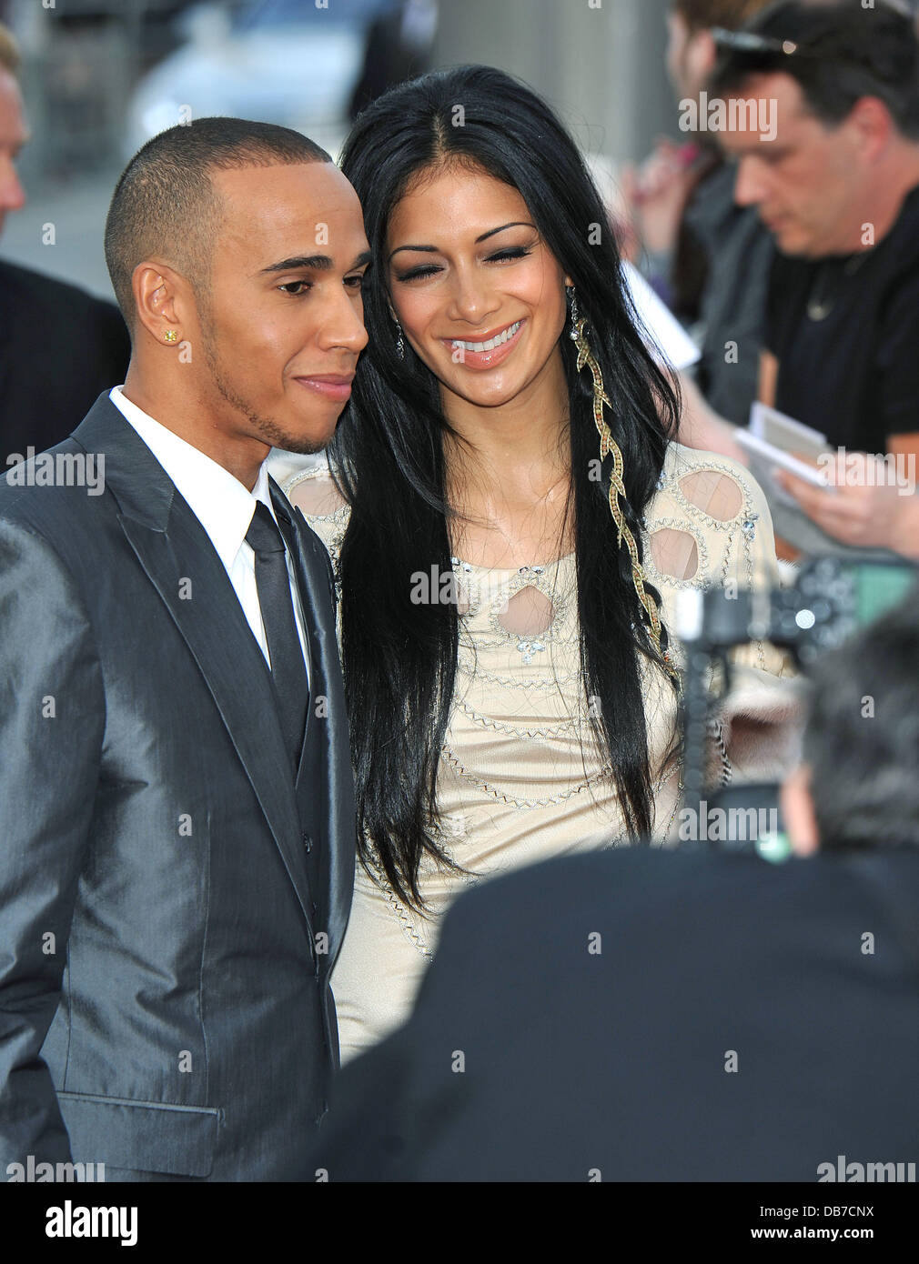 Lewis Hamilton and Nicole Scherzinger National Movie Awards held at the ...