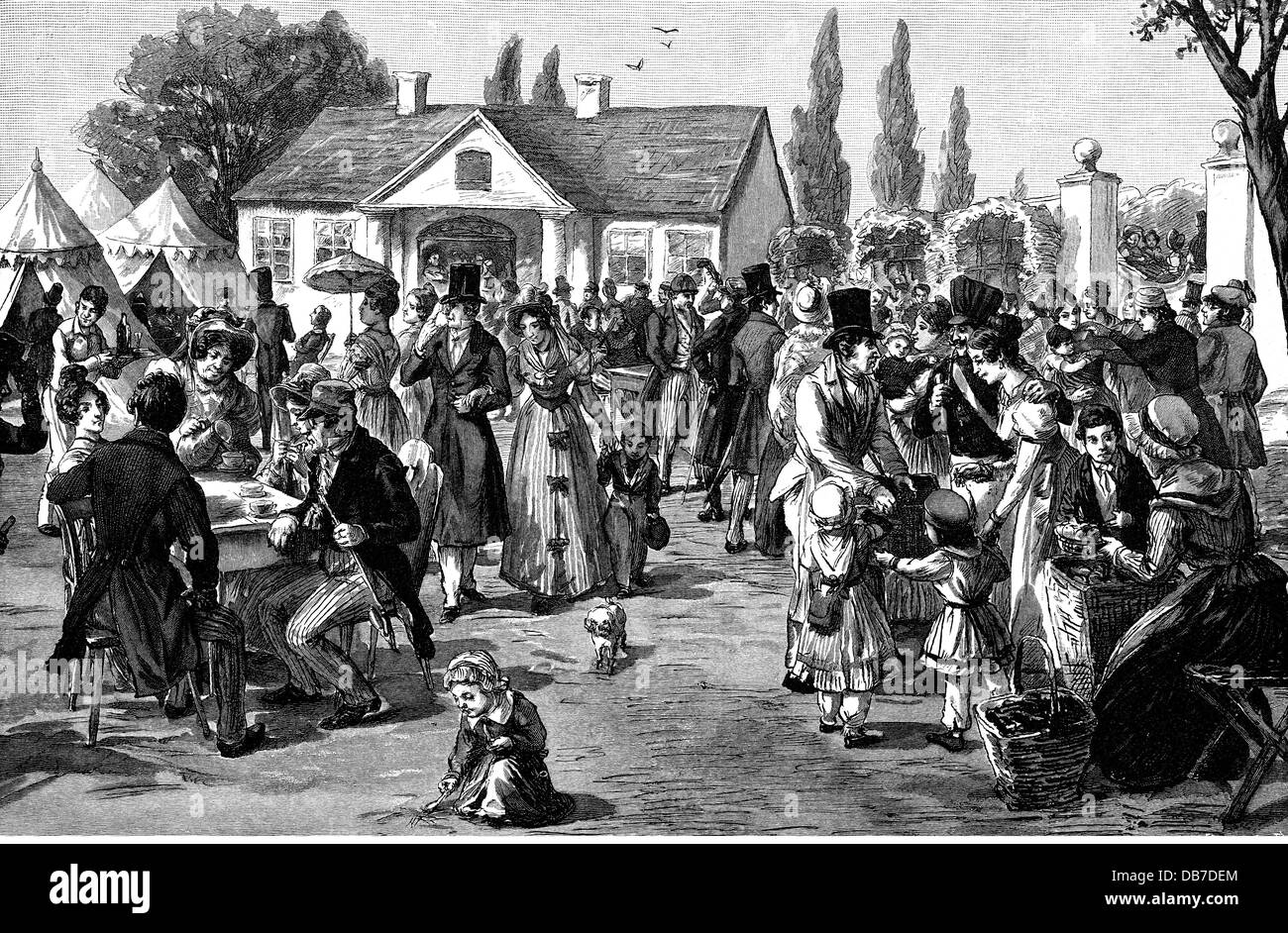 Summer strolling Black and White Stock Photos & Images - Alamy