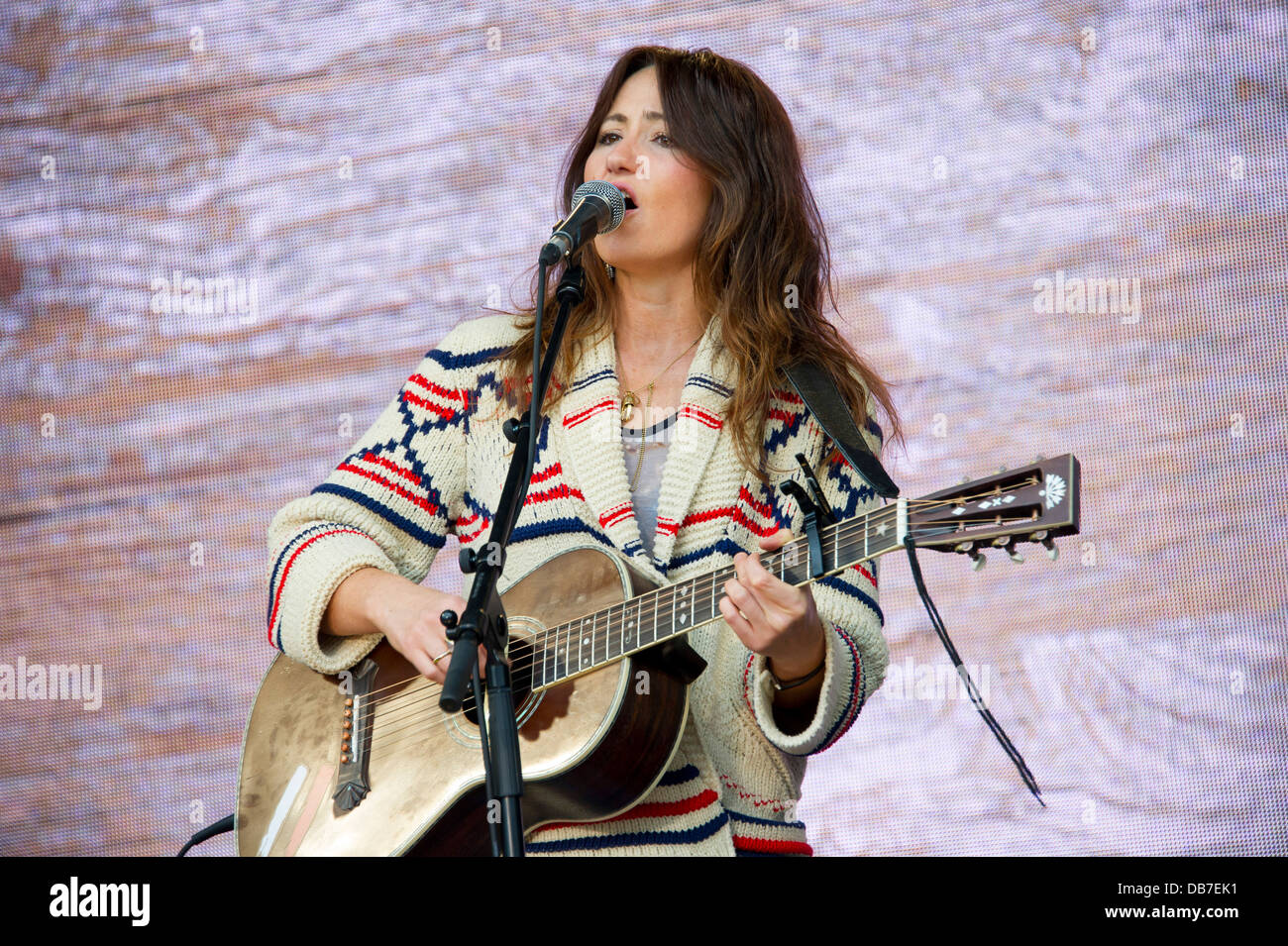 British singer, KT Tunstall performs at the Agit8 Project Live Concert ...