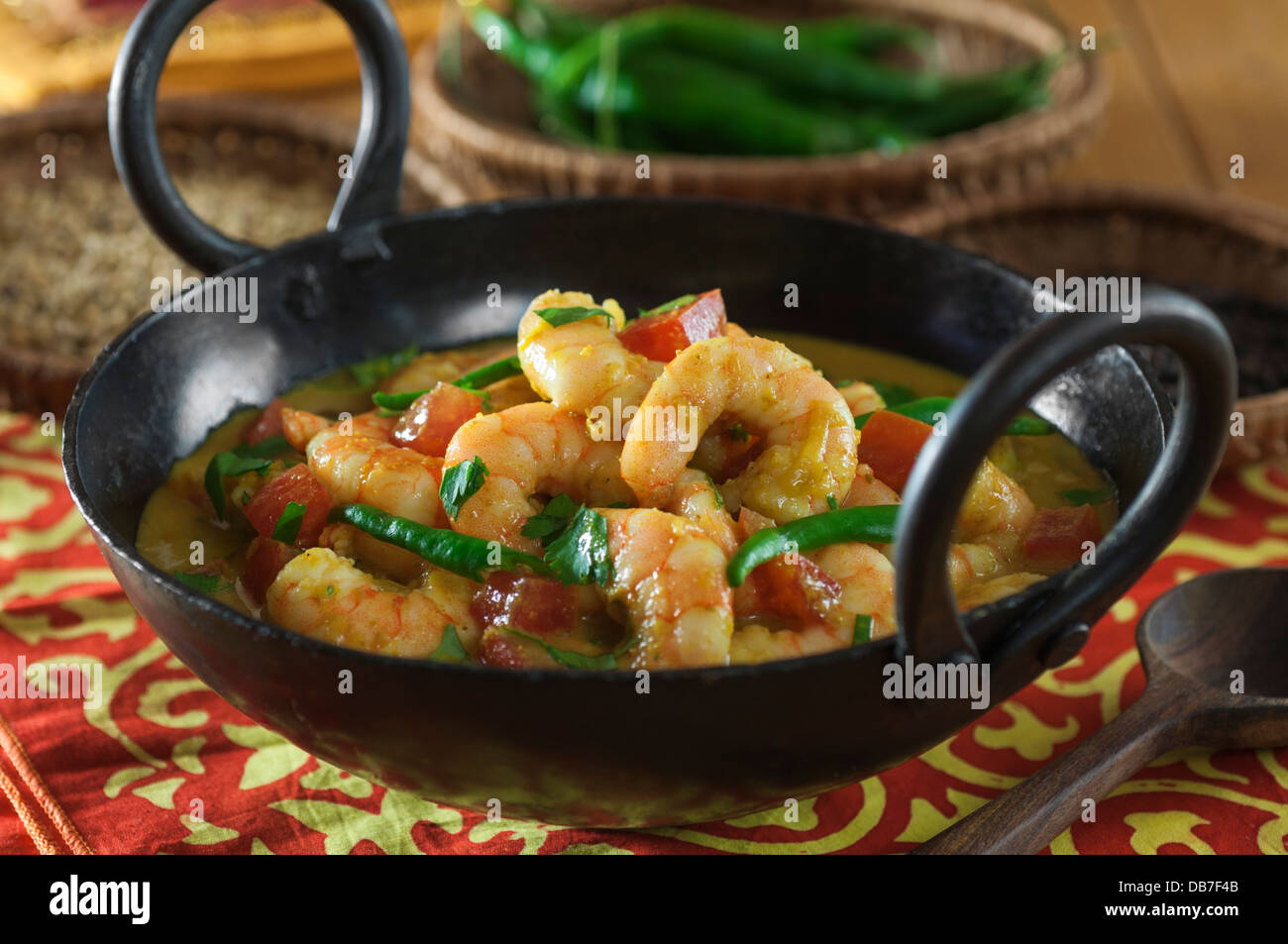 Goan Prawn Caldinho. Shrimp curry Goa Stock Photo - Alamy