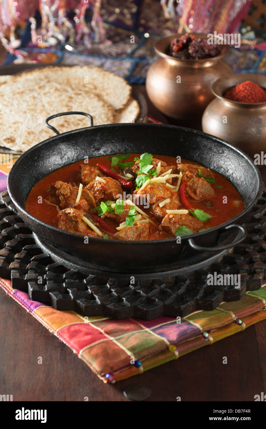 Jungli Laal Maas. Spicy lamb curry Rajasthan India Stock Photo - Alamy