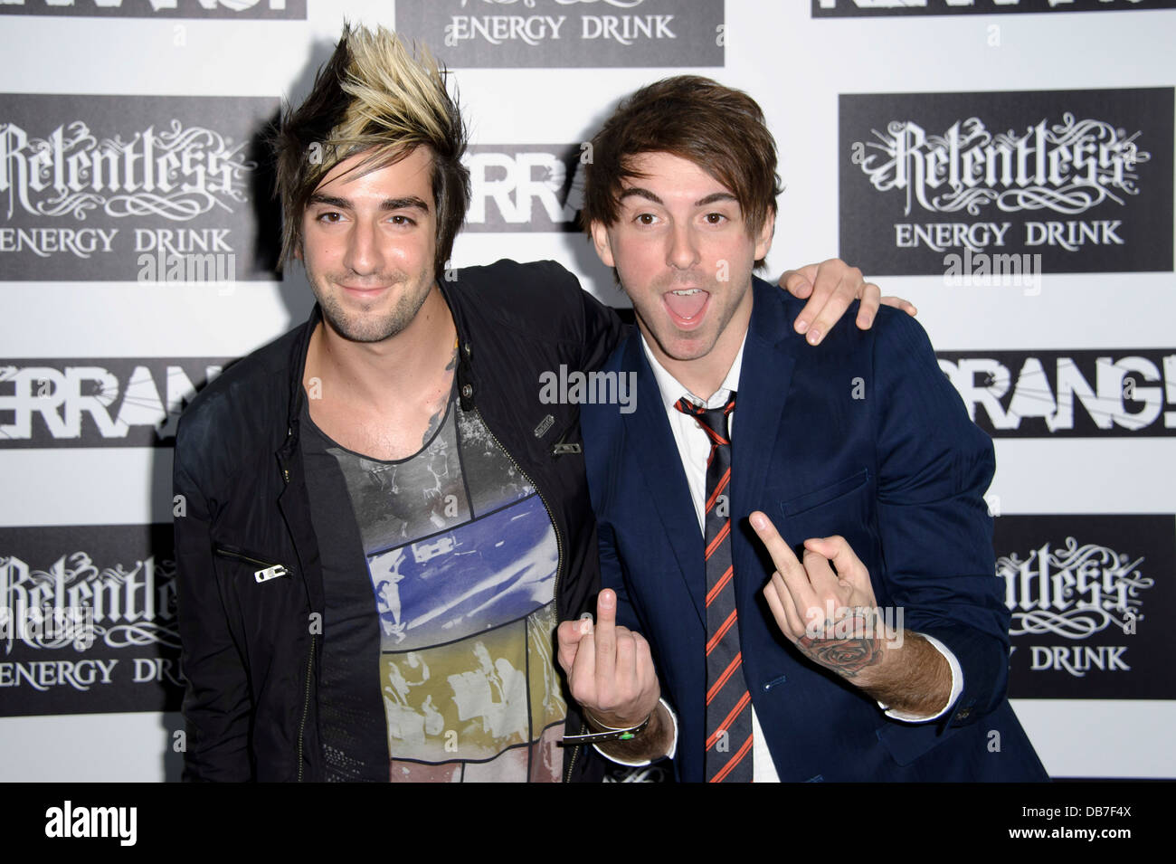 All Time Low arrive for the Kerrang! Awards 2013, London, Thursday ...