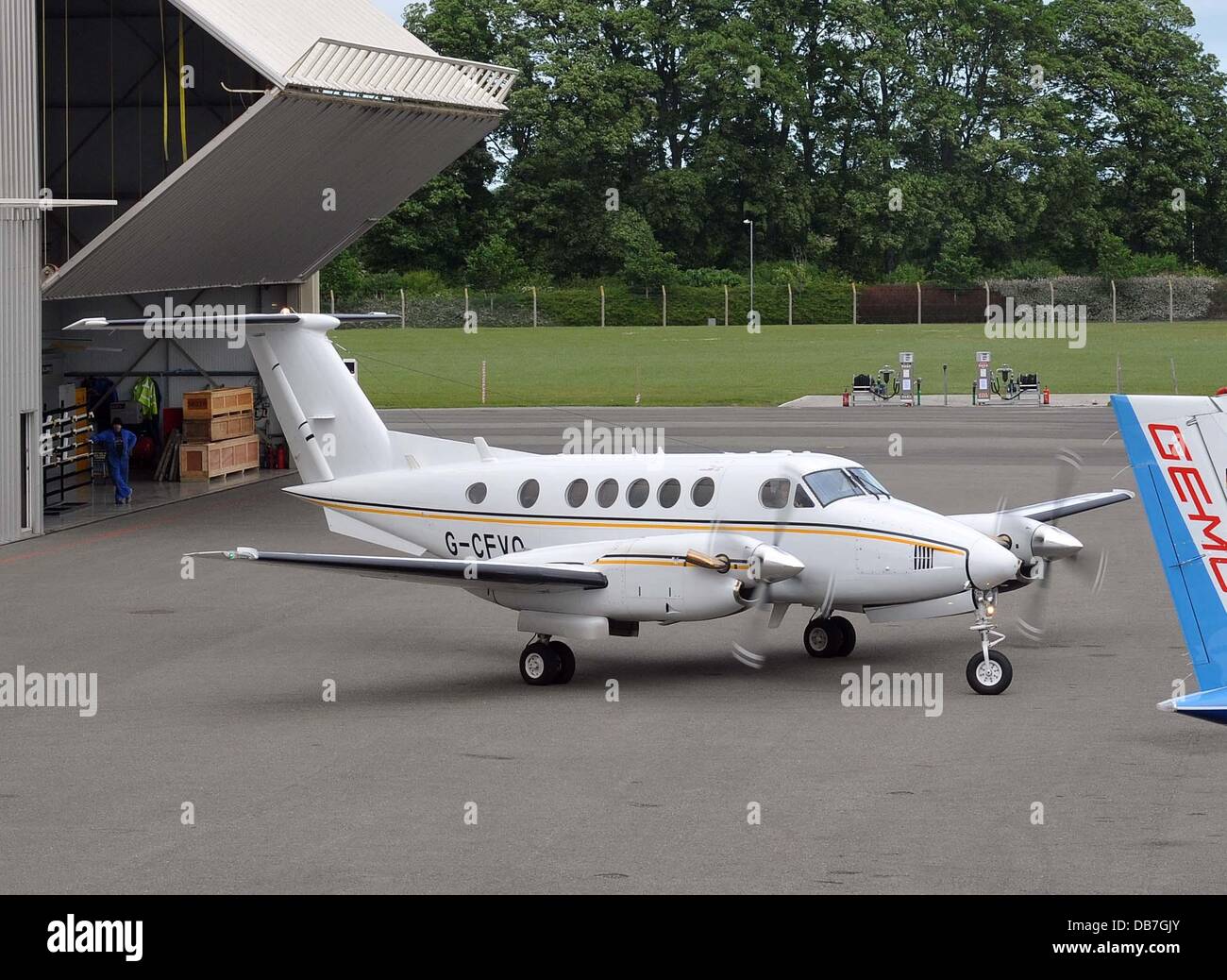 A private plane carrying Liverpool FC players as the team travel to ...