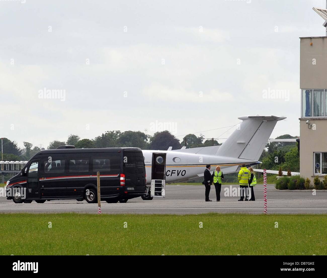 A private plane carrying Liverpool FC players as the team travel to ...