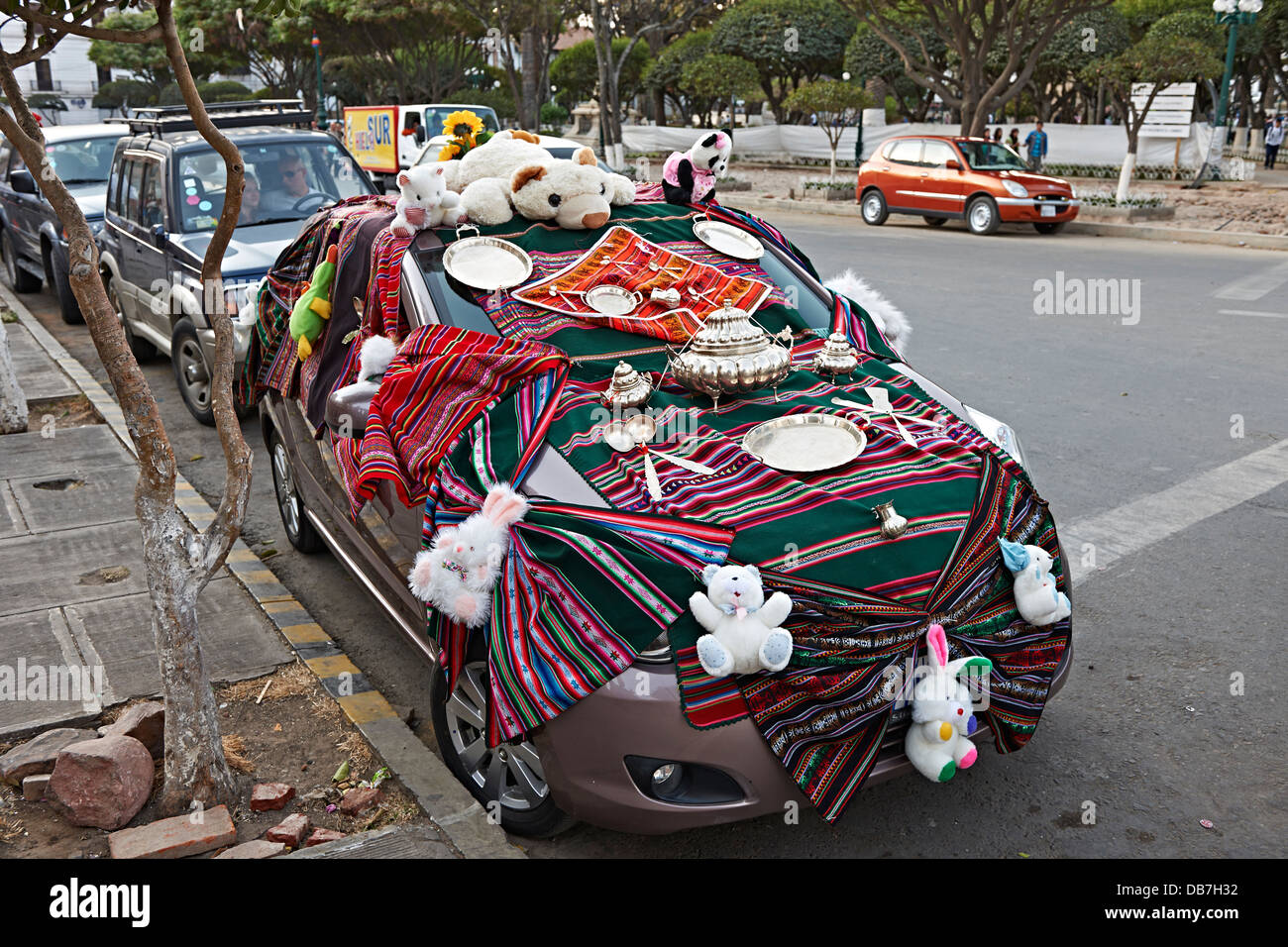 Religious ceremony decorated car in hi-res stock photography and images ...