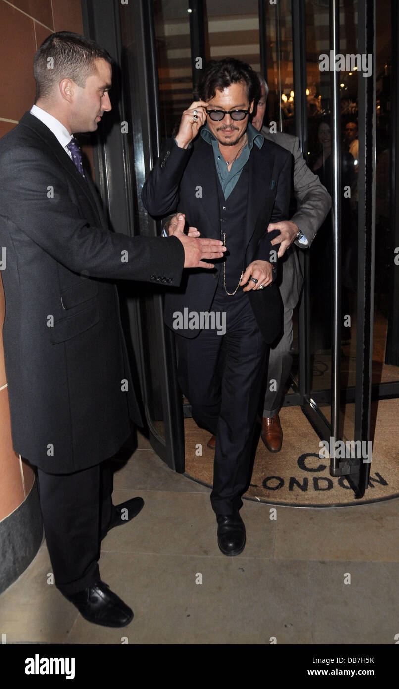 Johnny Depp Celebrities outside C Restaurant in London London, England ...