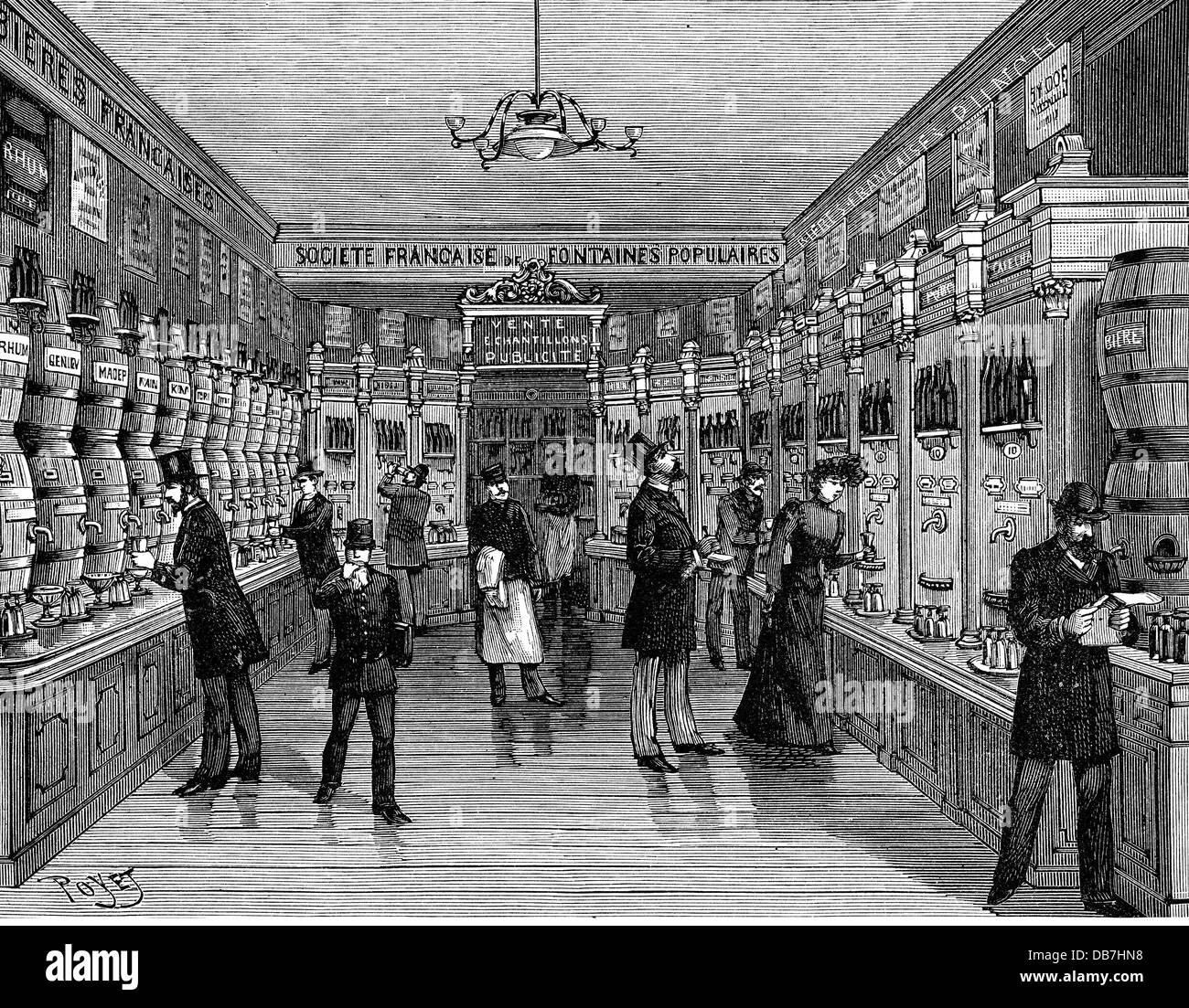 Paris bar 1892 hi-res stock photography and images - Alamy