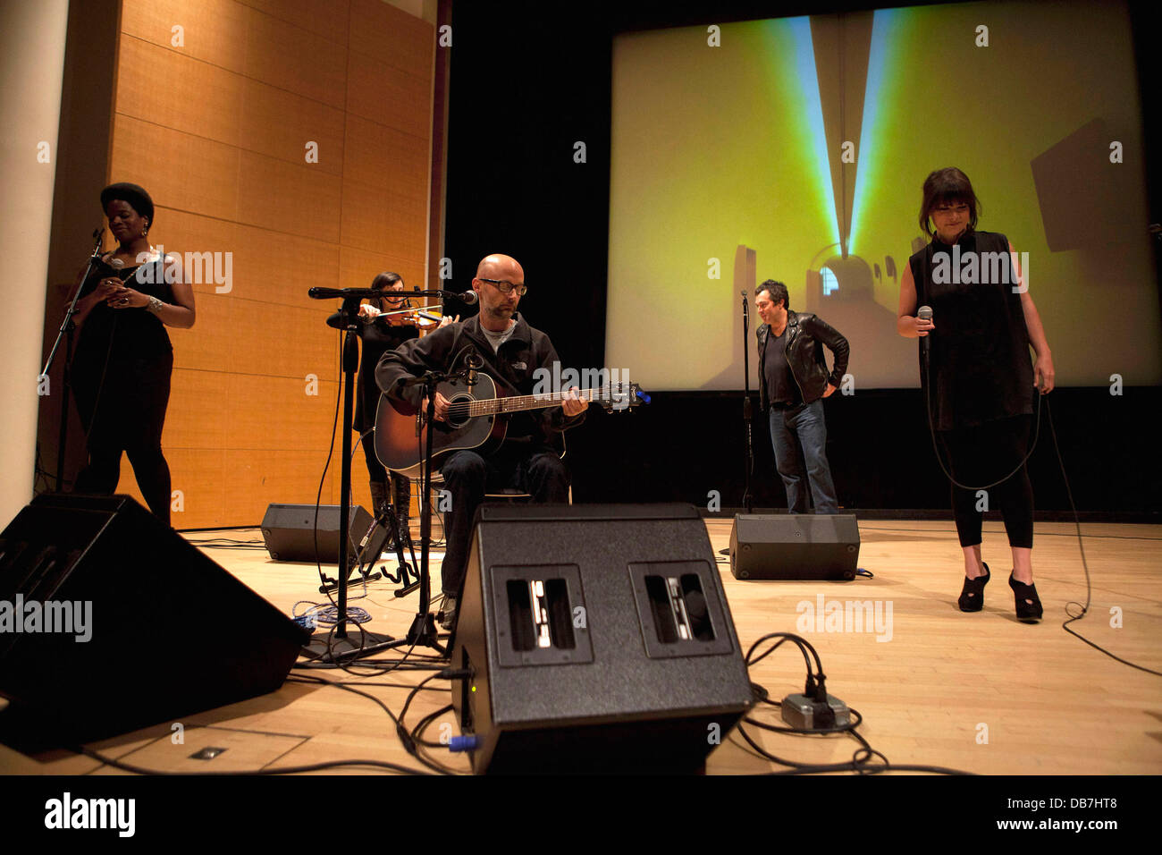 Moby performing an unplugged set of tracks from his new album ...