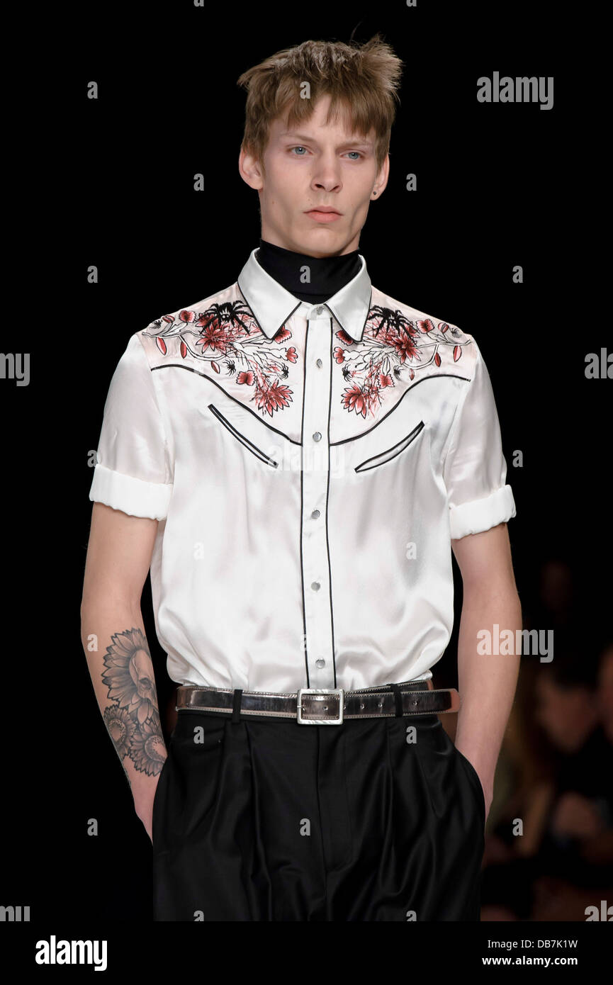 Models wear designs from the Topman Design collection during London ...