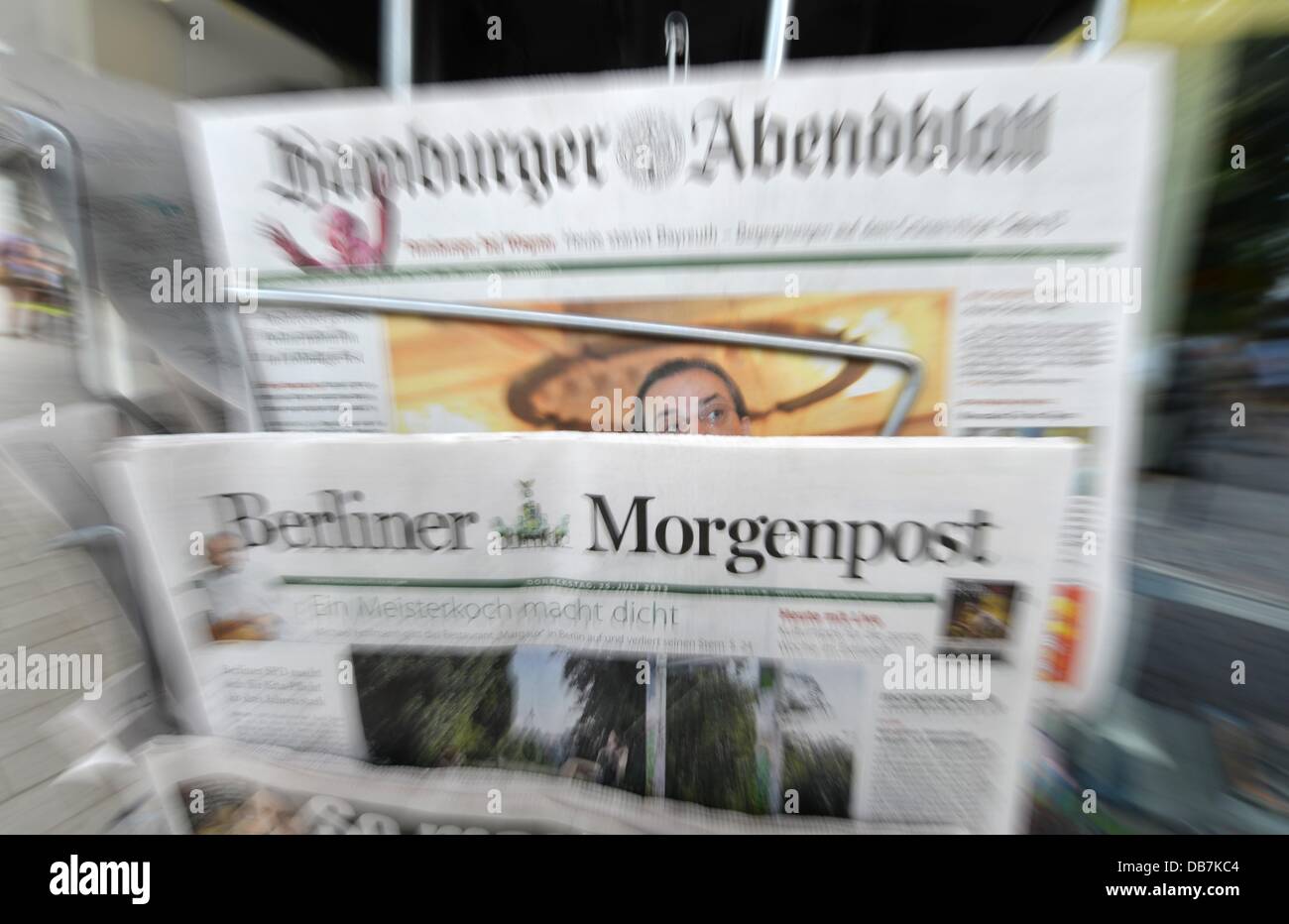 ILLUSTRATION - The German daily newspapers 'Hamburger Abendblatt' and ...