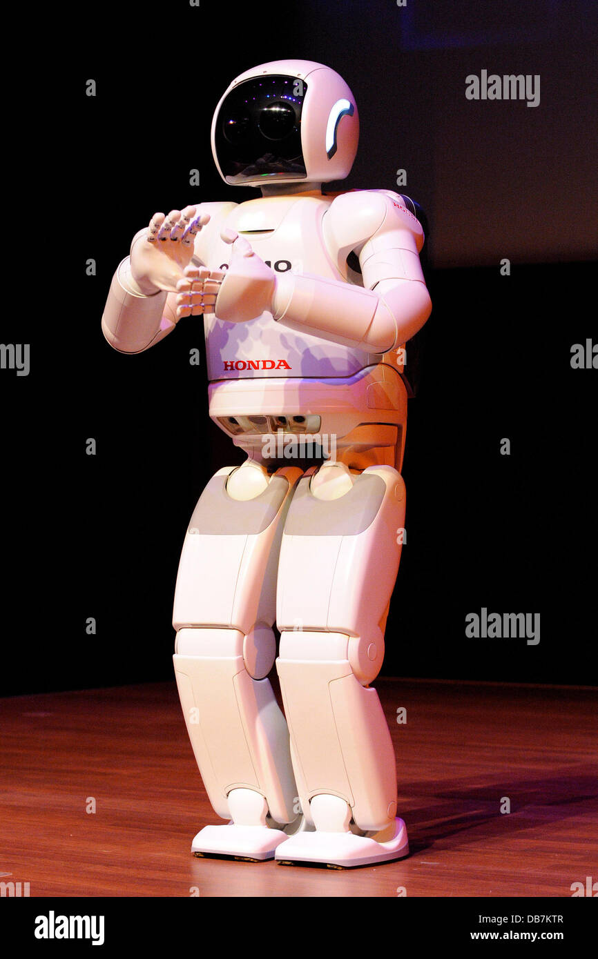 Honda's ASIMO robot performs walking, running, dancing, climbing stairs ...