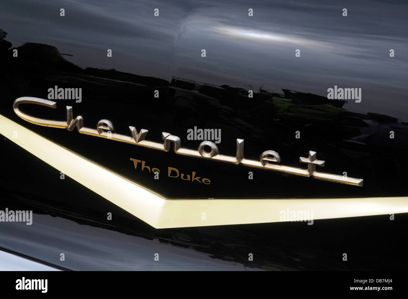 Lettering, logo, emblem, Chevrolet, The Duke, American vintage car ...