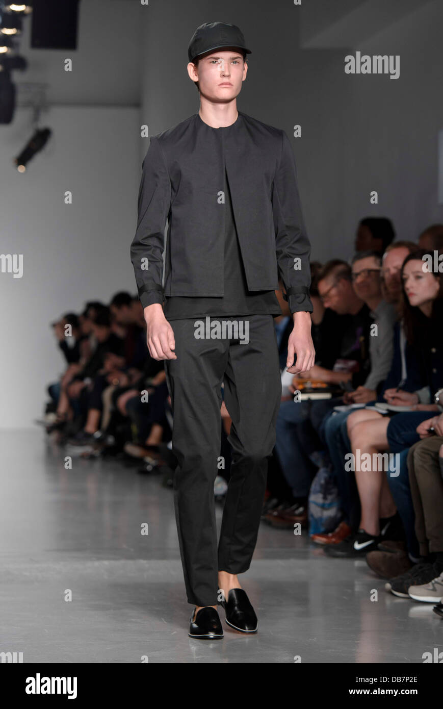 Models wear a design from the Lee Roach collection during London ...