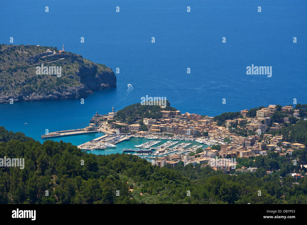 Cityscape of Port de Soller Stock Photo - Alamy