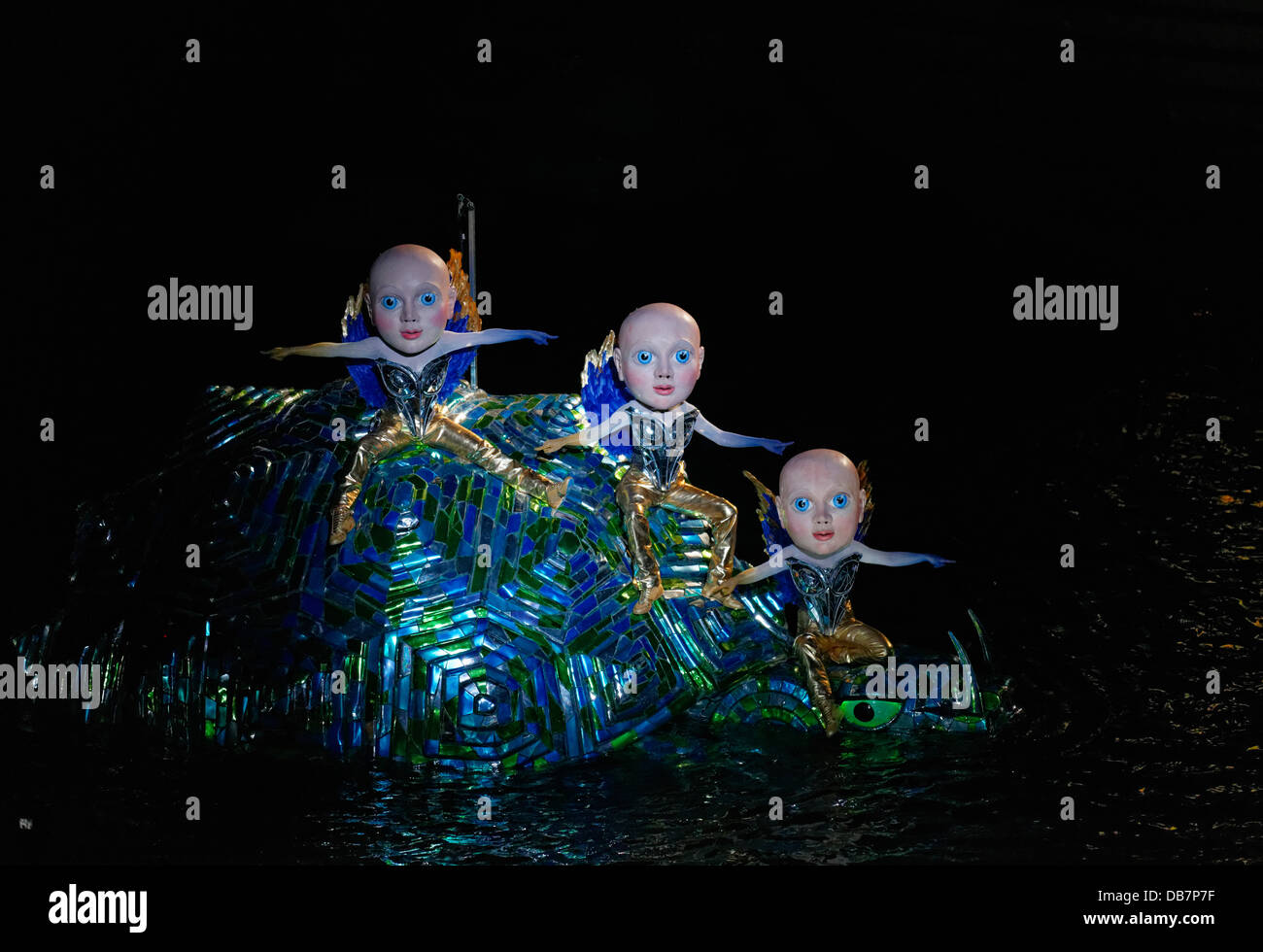 Three boys on Turtle, The Magic Flute by Wolfgang Amadeus Mozart, opera ...