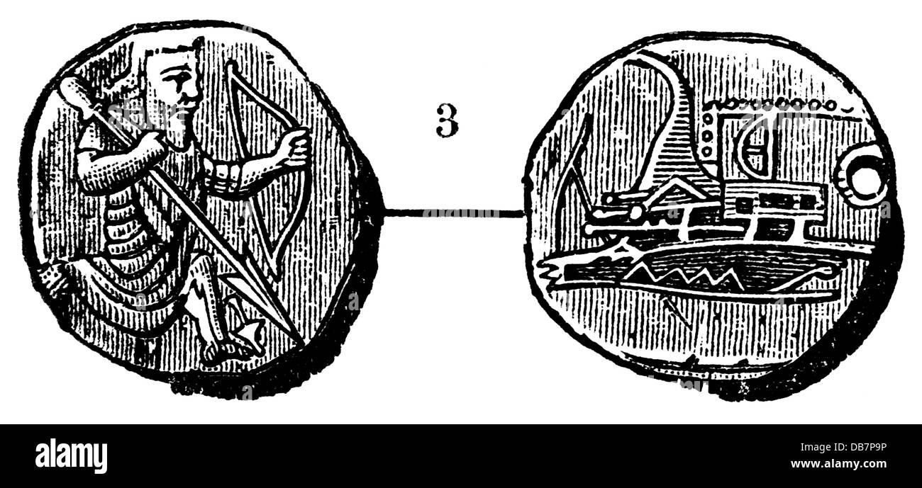 money / finances, coins, ancient world, Persia, daric, gold, 5th - 4th ...