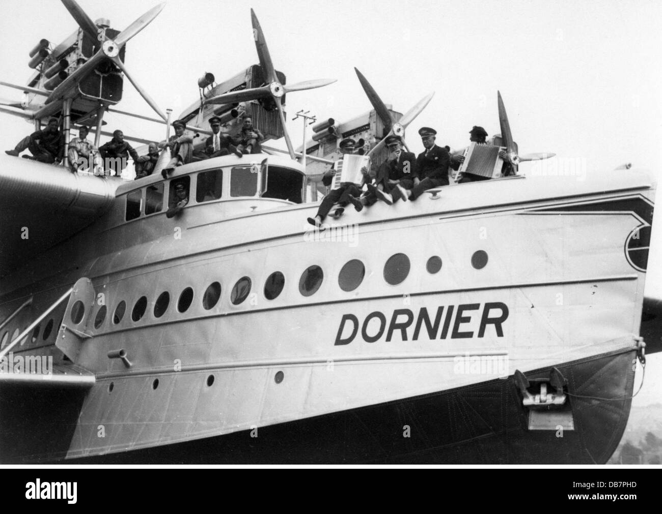 transport / transportation, aviation, seaplane, Dornier Do X, built ...