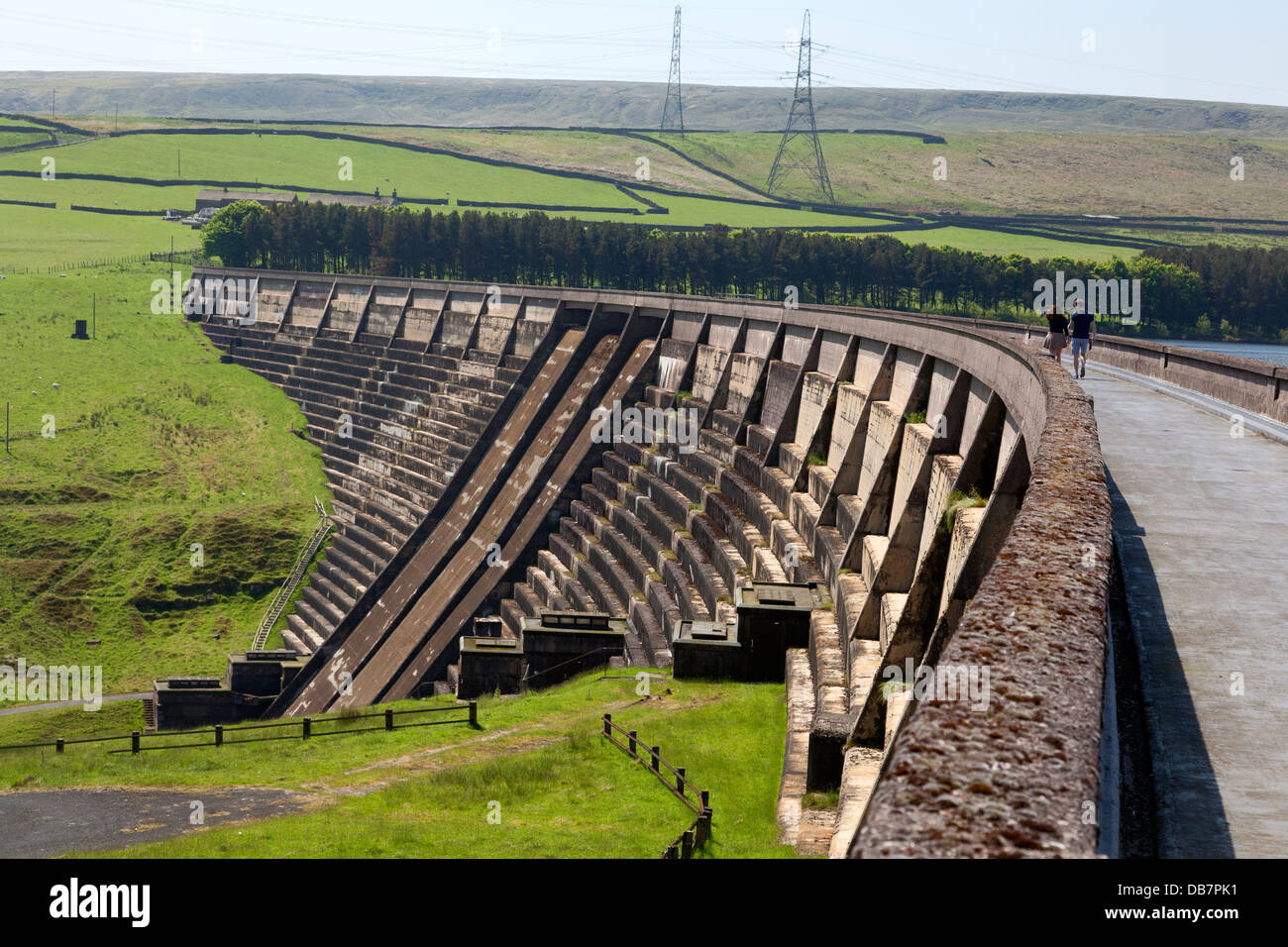 Dam at Baitings Reservoir, Ripponden, West Yorkshire Stock Photo - Alamy