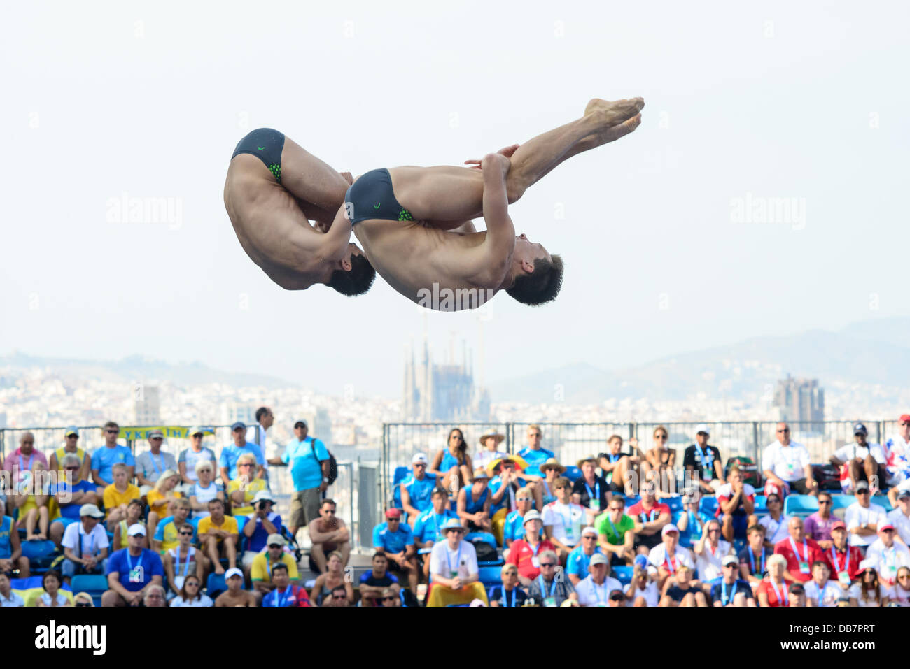 Barcelona, Spain. 23rd July 2013: Germany's Patrick Hausding and ...