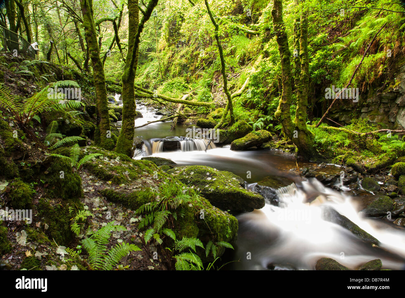 The end of the Torc waterfall Stock Photo - Alamy