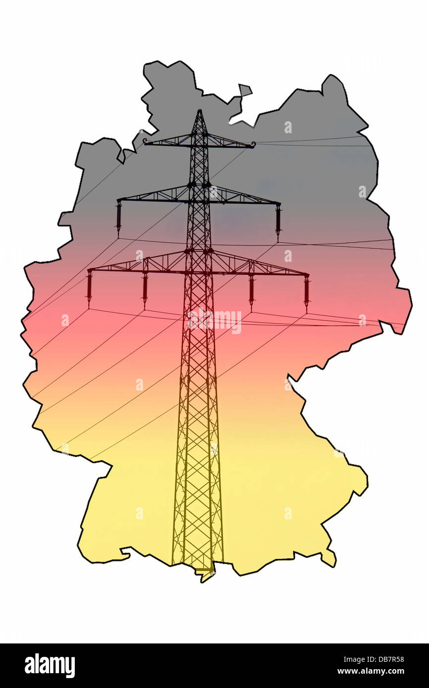 Electricity pylon cutout hi-res stock photography and images - Alamy