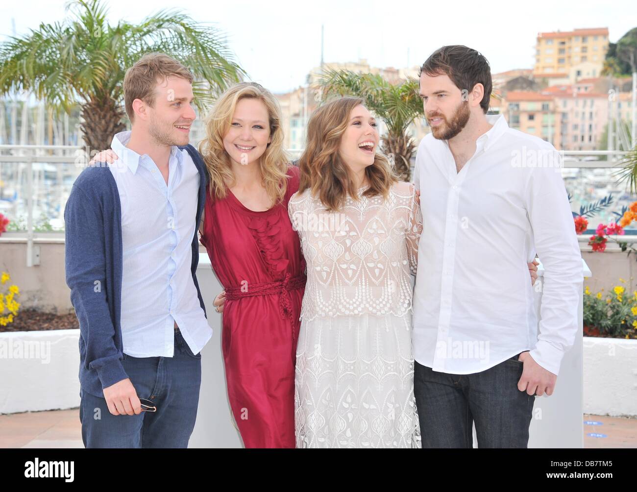 Brady Corbet, Louisa Krause, Elisabeth Olsen and Director Sean Durkin ...