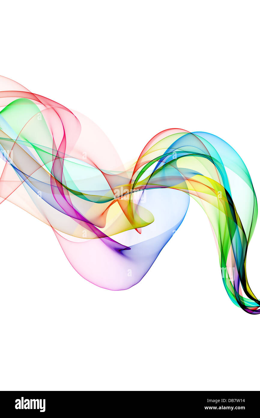 abstract colorful ribbon waves Stock Photo - Alamy