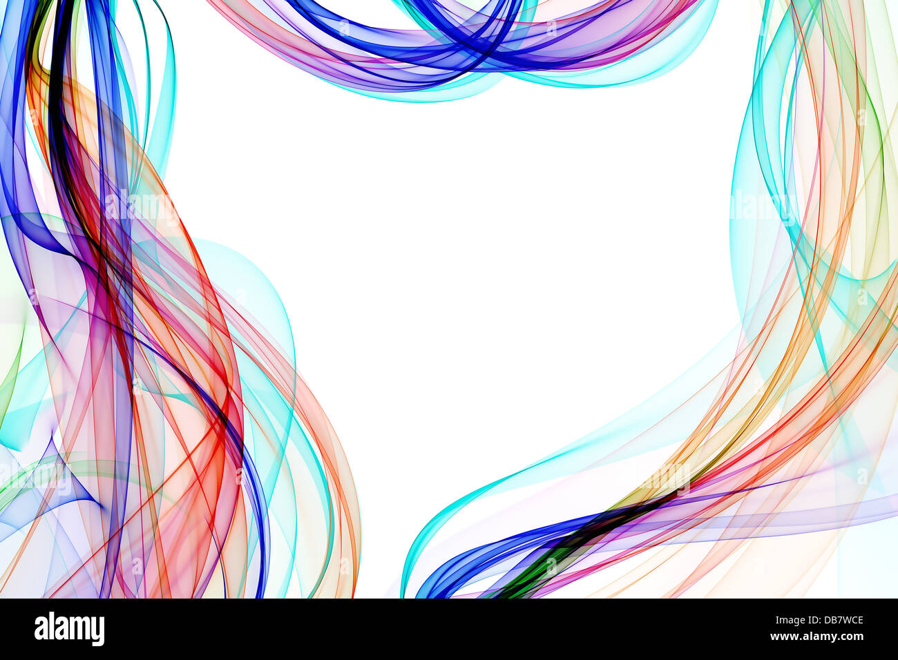 abstract colorful ribbon waves Stock Photo - Alamy