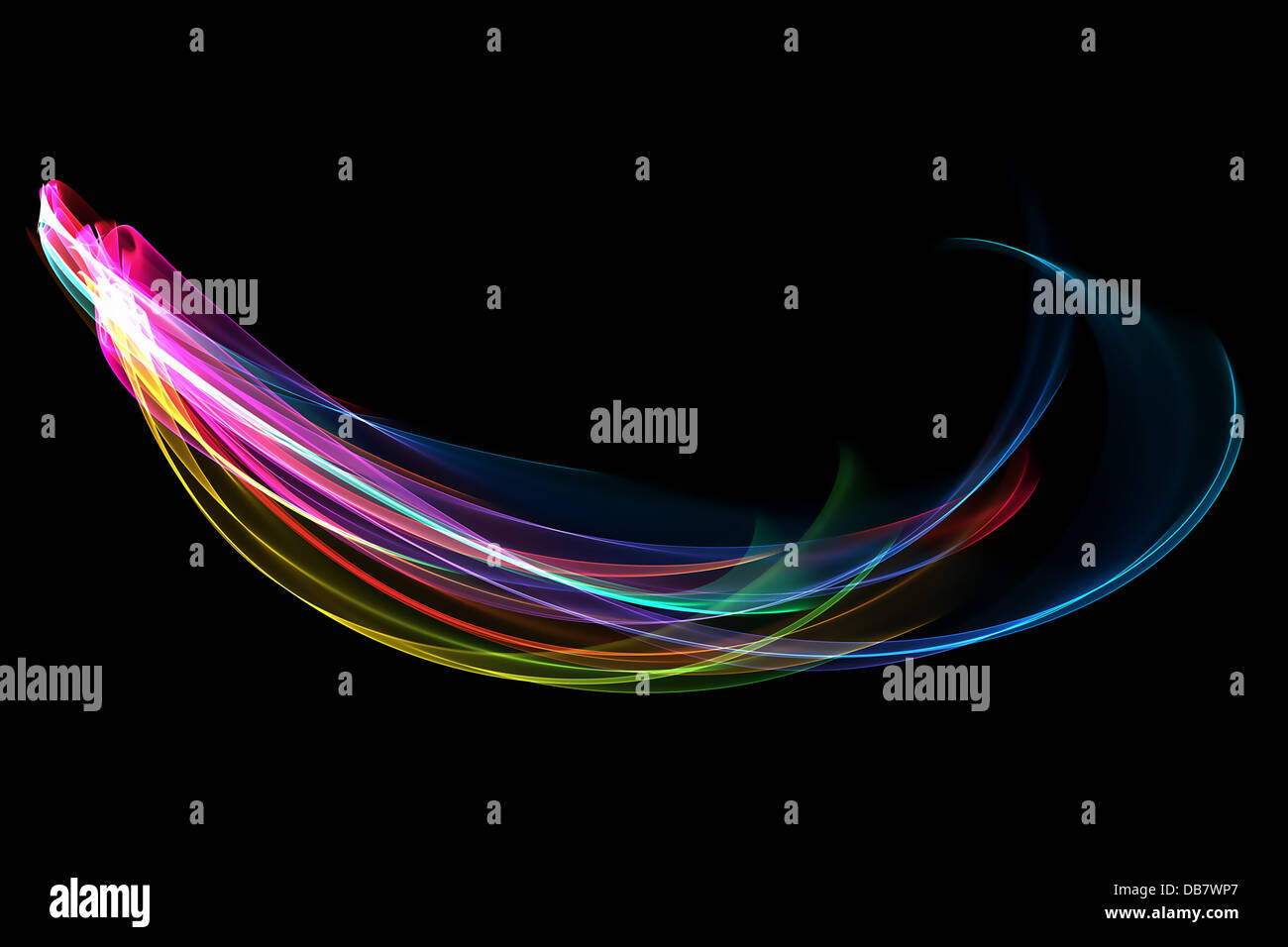 abstract colorful ribbon waves Stock Photo - Alamy