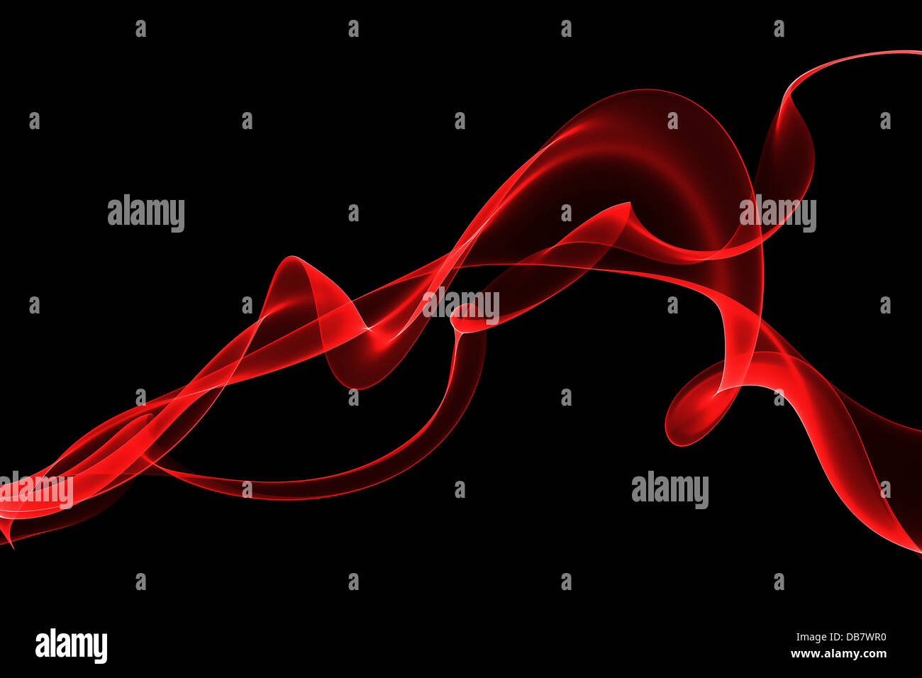 abstract red ribbon waves Stock Photo - Alamy