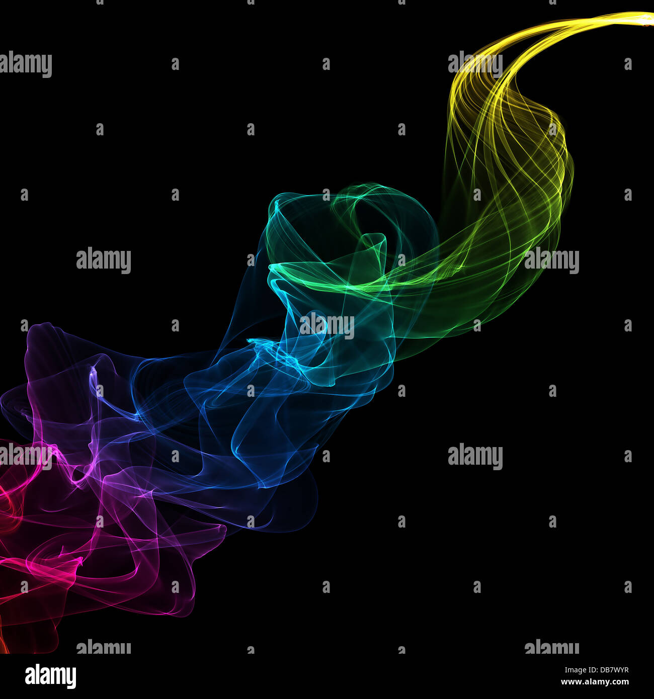 abstract colorful smoke waves Stock Photo - Alamy