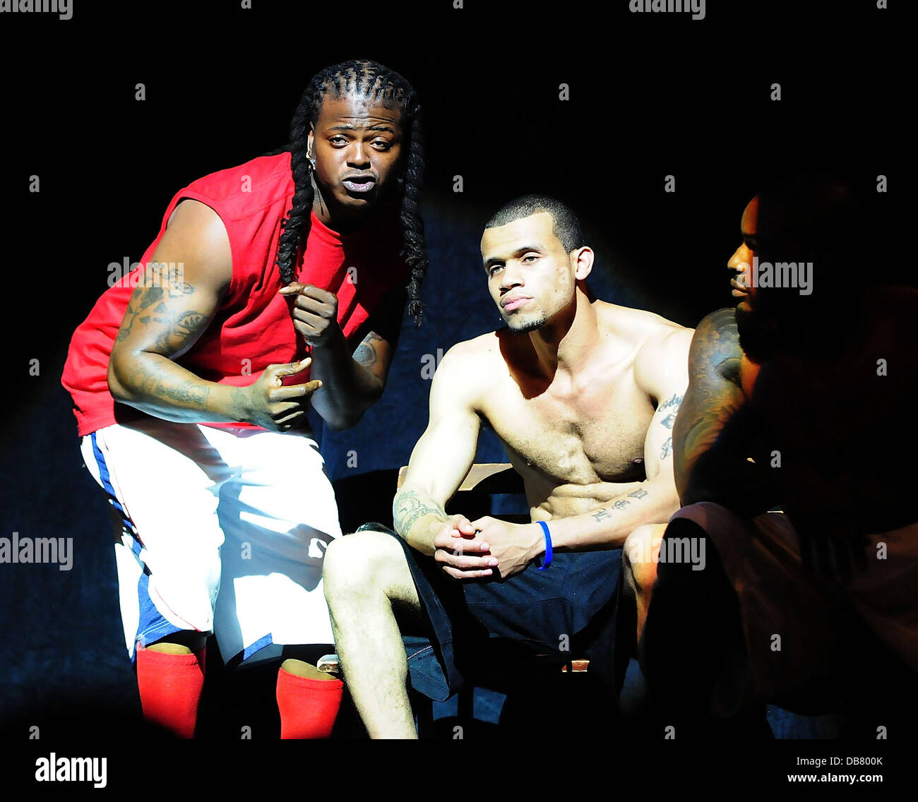 Joe "Tiny" Barrino, Philip Lightfoot and Tyson Beckford Theo London's ...