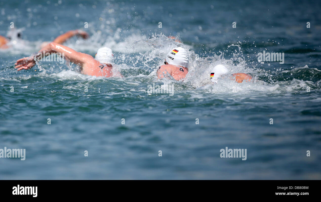 Barcelona, Spain. 25th July, 2013. Christian Reichert (L-R), Thomas ...