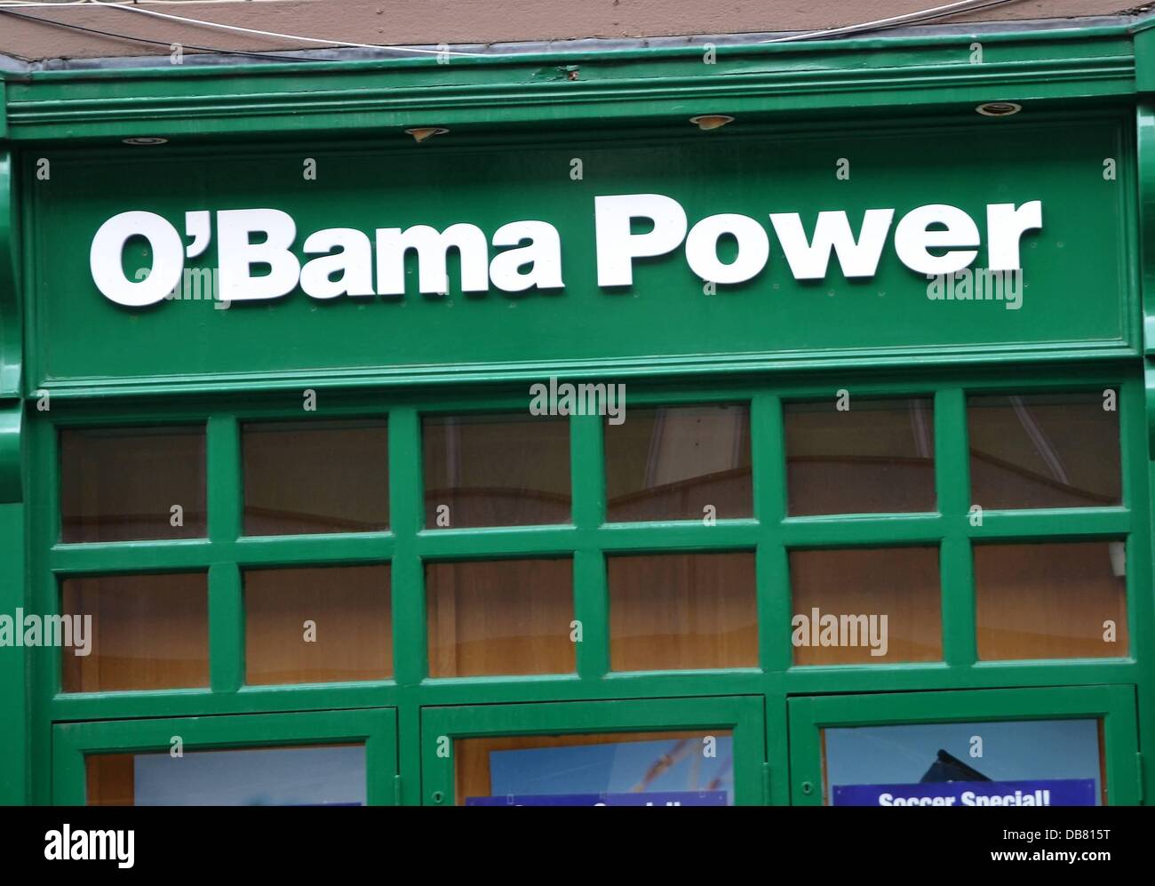 Paddy Power bookmakers in Temple Bar changed their name to O'Bama Power ...