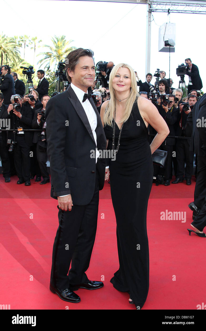 Actor Rob Lowe and his wife Sheryl Berkoff, 2011 Cannes International ...
