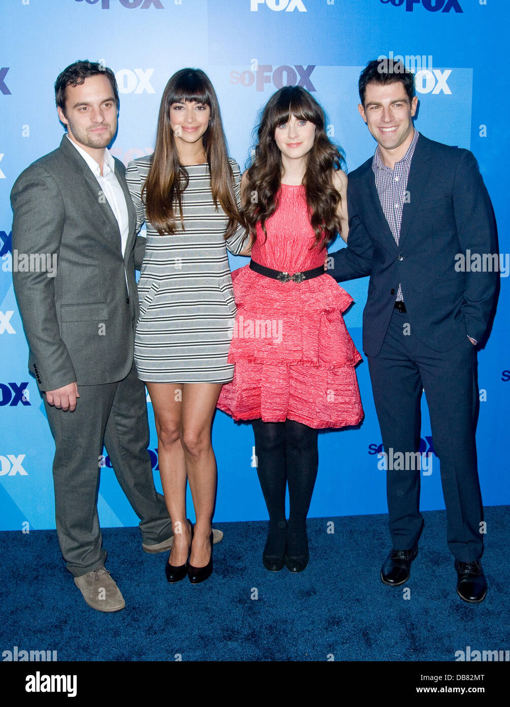 Jake Johnson and Hannah Simone FOX upfront presentation - Arrivals New ...