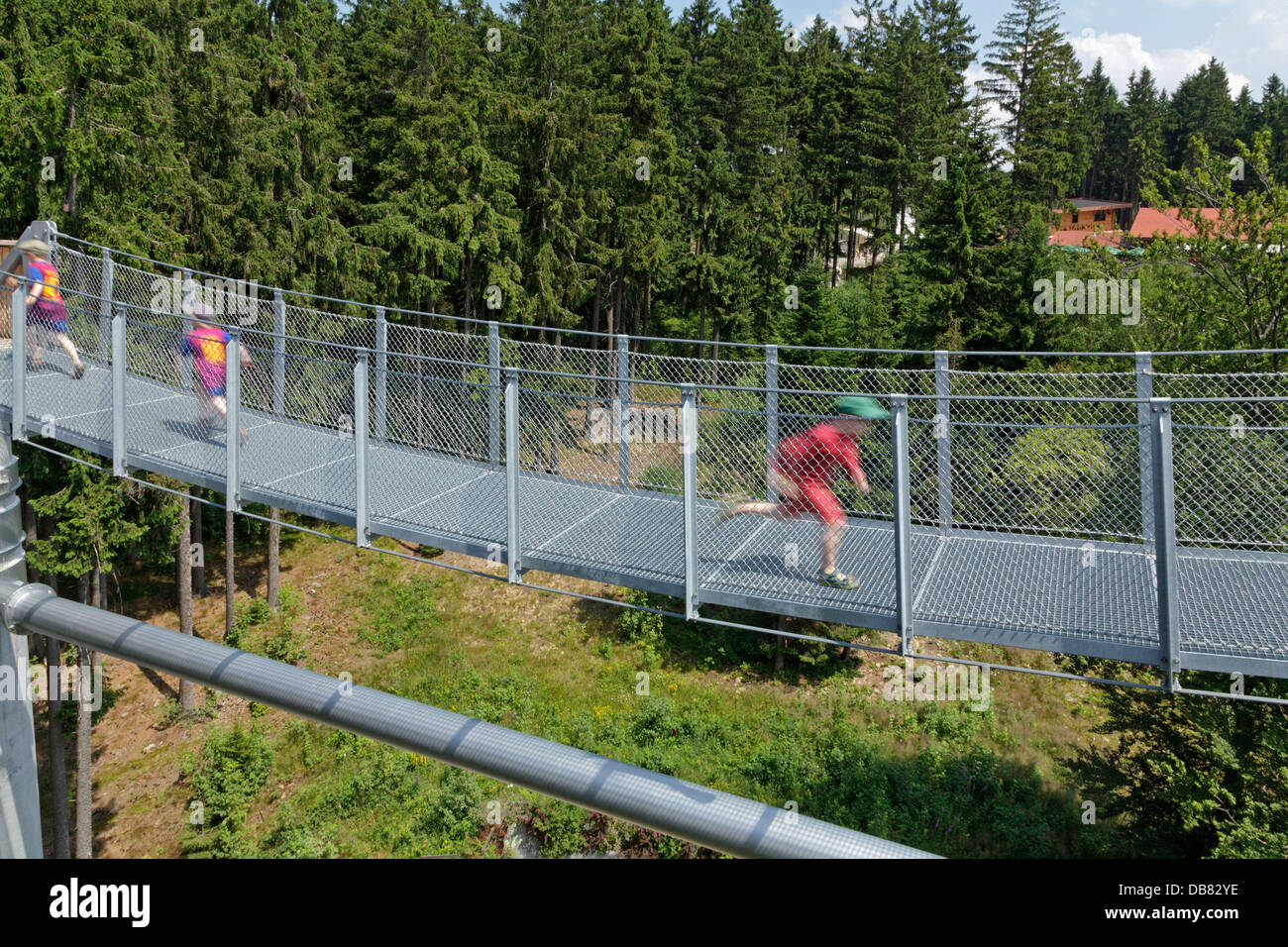 Maibrunn waldwipfelweg boy hi-res stock photography and images - Alamy
