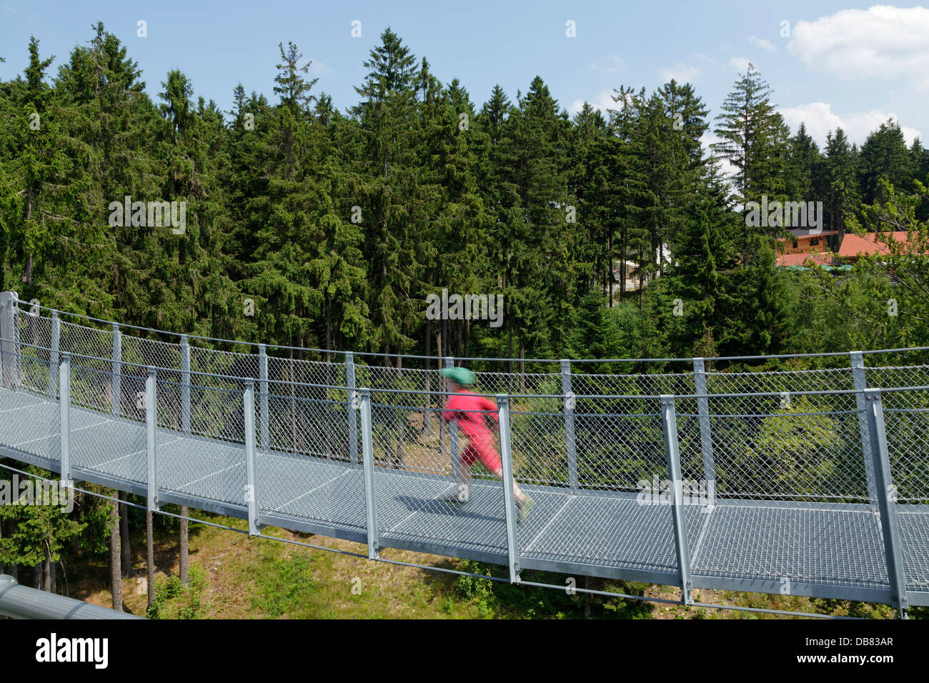 Maibrunn waldwipfelweg boy hi-res stock photography and images - Alamy